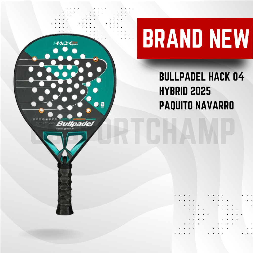 Jual [BNIB] - Racket Padel BULLPADEL HACK 04 HYBRID 2025 Paquito ...