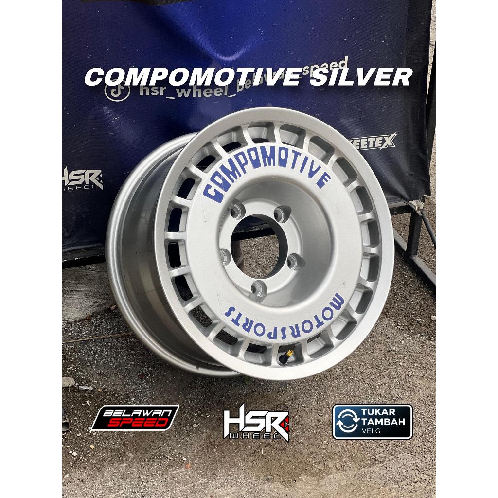 Jual VELG MOBIL RING 16 HSR RL COMPOMOTIVE Black For ESCUDO JIMNY ...