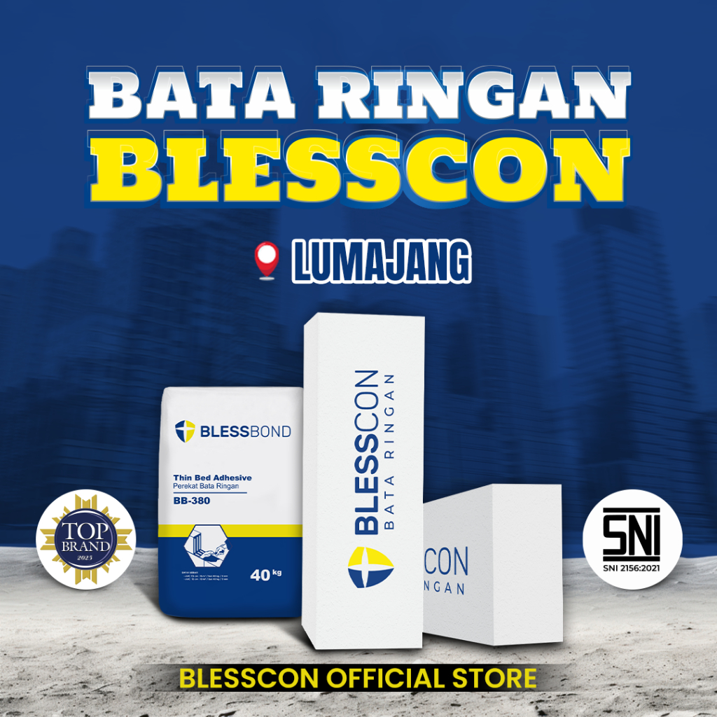 Jual BATA RINGAN / HEBEL BLESSCON SNI 1 DO (11,52m3) - LUMAJANG ...