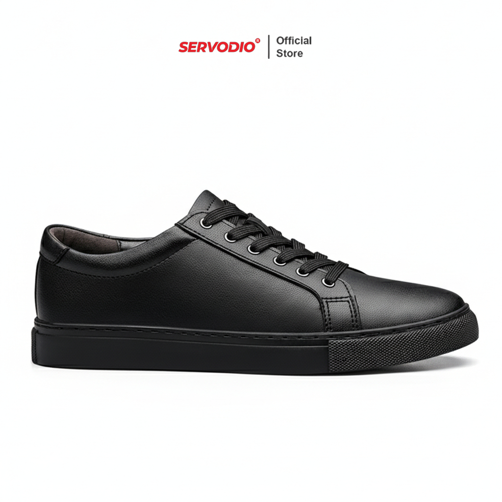 Jual Servodio - Trenggana Full Black 37-44 - Sepatu Sneakers Casual ...