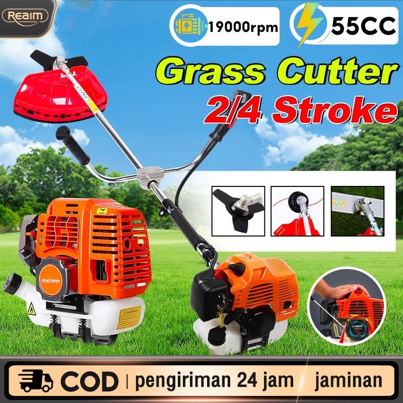Jual Mesin Potong Rumput 4 Tak Brush Cutter Gendong 55CCMesin Pemotong ...