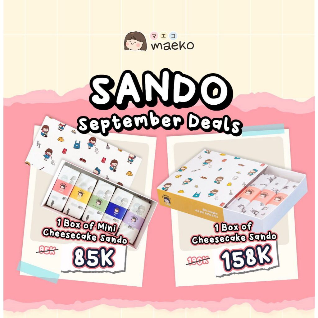 Jual Cheesecake Sando - Mini | Cheesecake and Shortbread | 1 Box Mini ...