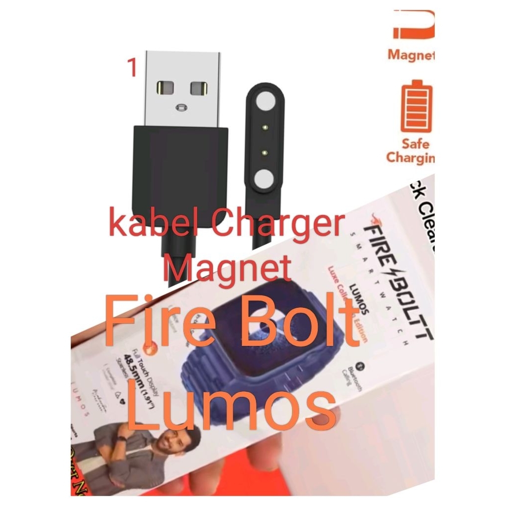 Jual FIREBOLT Lumos Kabel Charger Smartwatch Fire Bolt Lumos Magnetic 2 ...