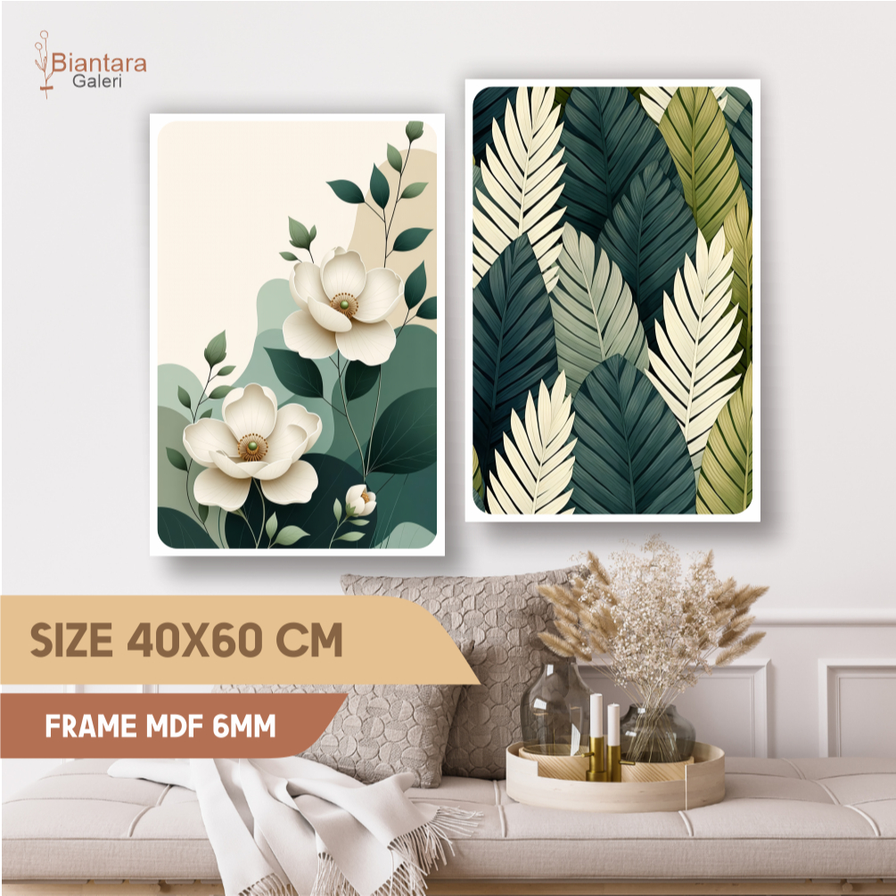 Jual Hiasan Dinding Kayu MDF Motif Tumbuhan Aesthetic UKURAN 40X60 CM ...