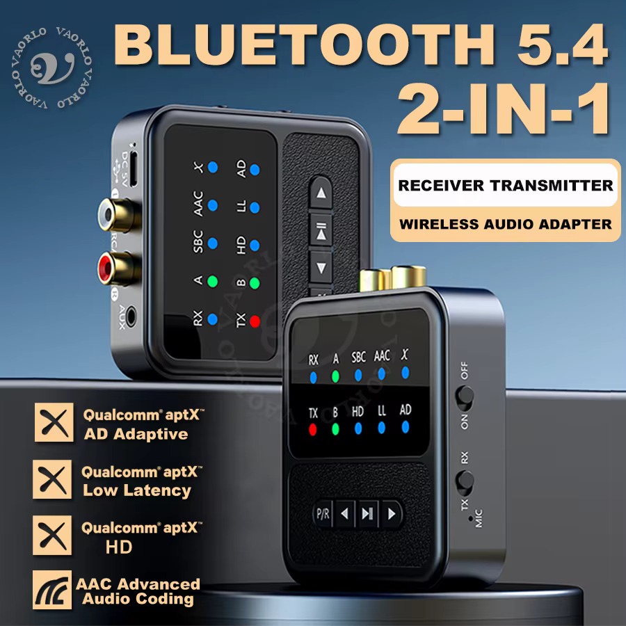Jual BT200 Bluetooth 5.4 Transmitter Receiver Support Aptx HD Aptx LL ...