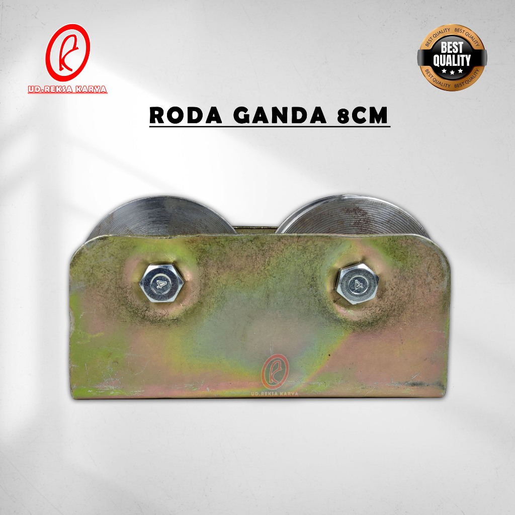 Jual roda ganda 8 cm | roda dobel 8 cm | roda besi super | Shopee Indonesia