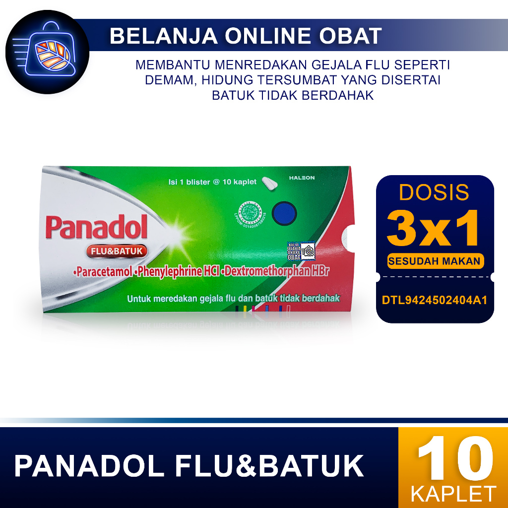 Jual PANADOL COLD FLU // OBAT FLU & BATUK | Shopee Indonesia