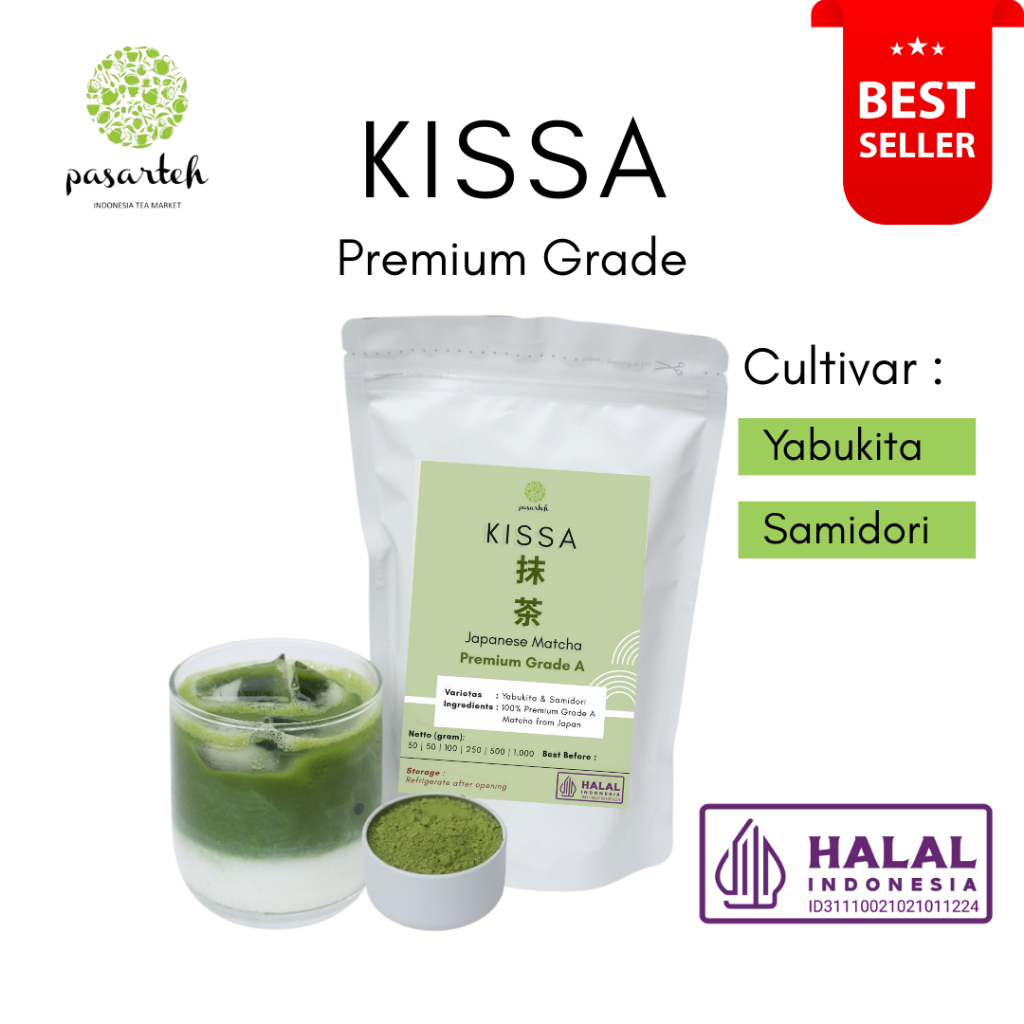 Jual [ pasarteh ] Kissa Matcha - Premium Grade | Powder Base | Green ...