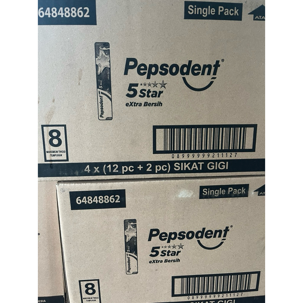 Jual Sikat Gigi Pepsodent Star 5 Sedus Isi ( 14x4 ) | Shopee Indonesia