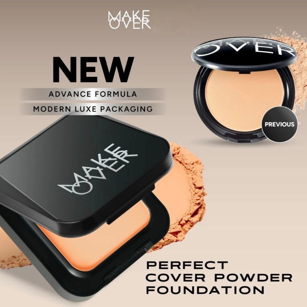 Jual NEW! MAKE OVER Perfect Cover Powder Foundation | TWC Two Way Cake ...