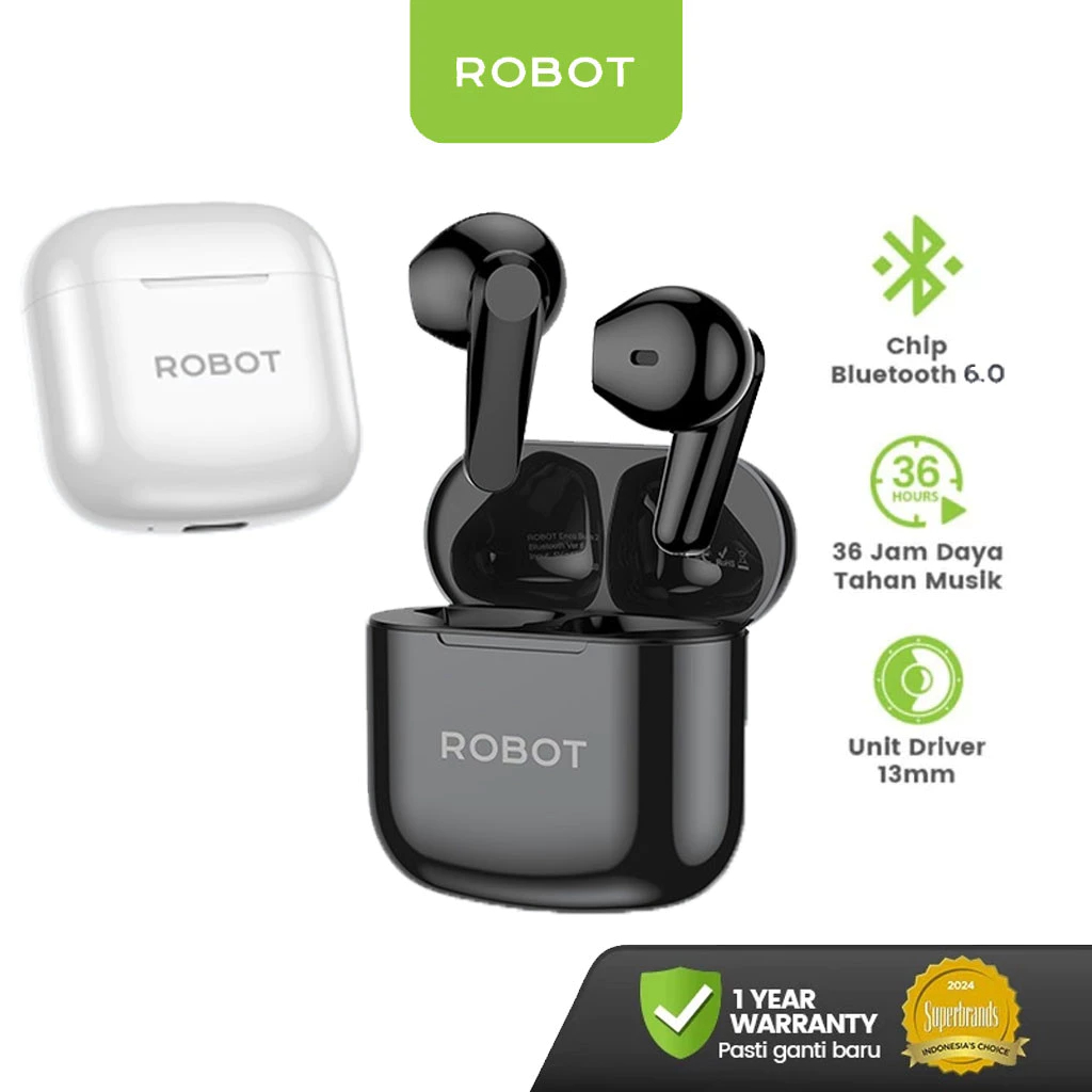 Jual ROBOT TWS Enco Buds 2 Headset Wireless Bluetooth 6.0 Earphone ...
