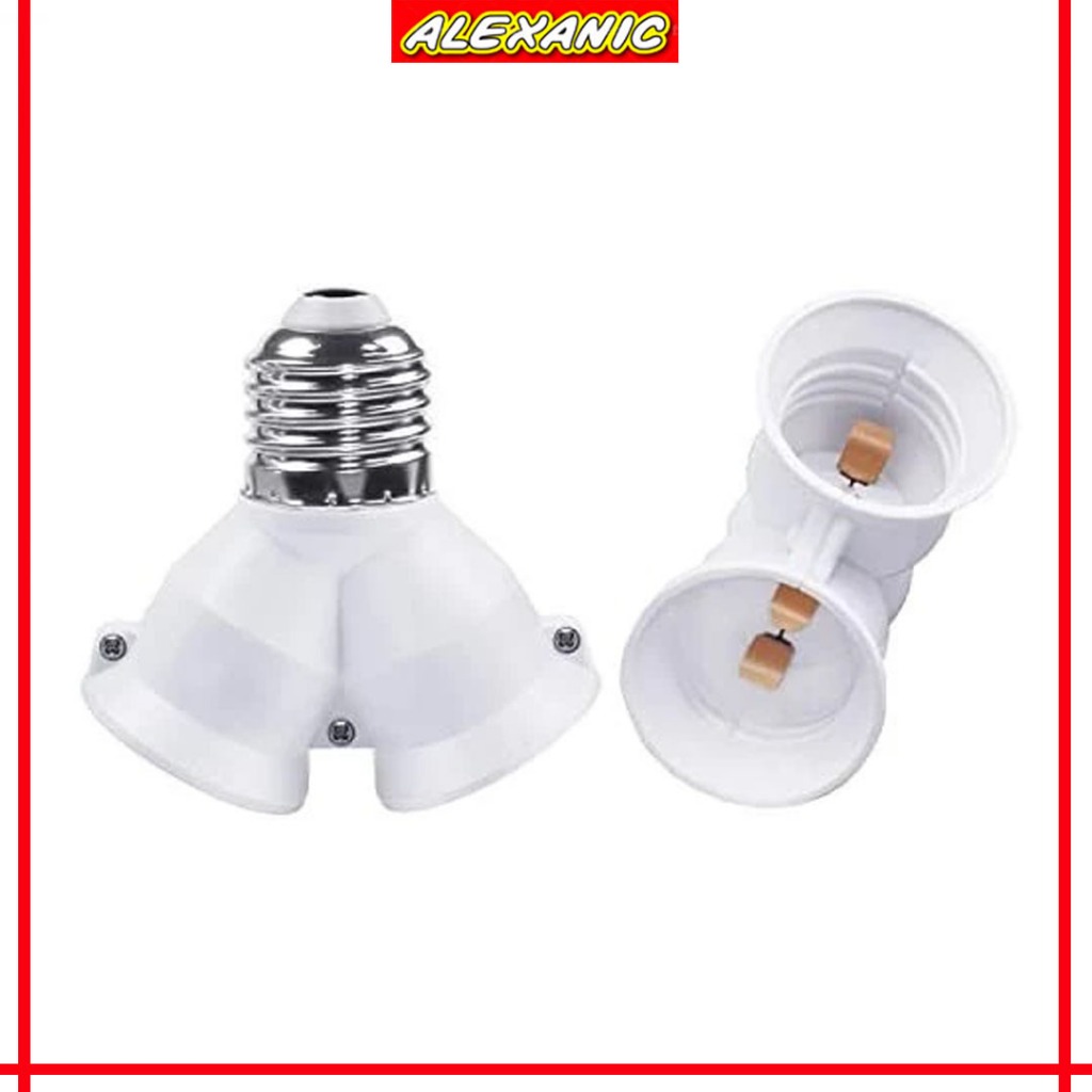 Jual Fitting Lampu Cabang 2 Untuk Dua Lampu | Fitting Cabang 2 Lampu ...