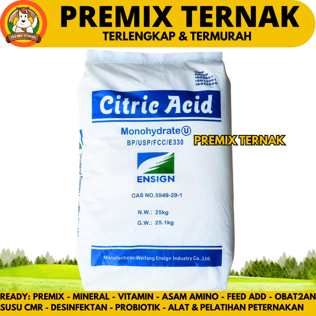 Jual CITRIC ACID 1 KG MONOHYDRATE - Sitrun Food grade Sitrun Makanan ...