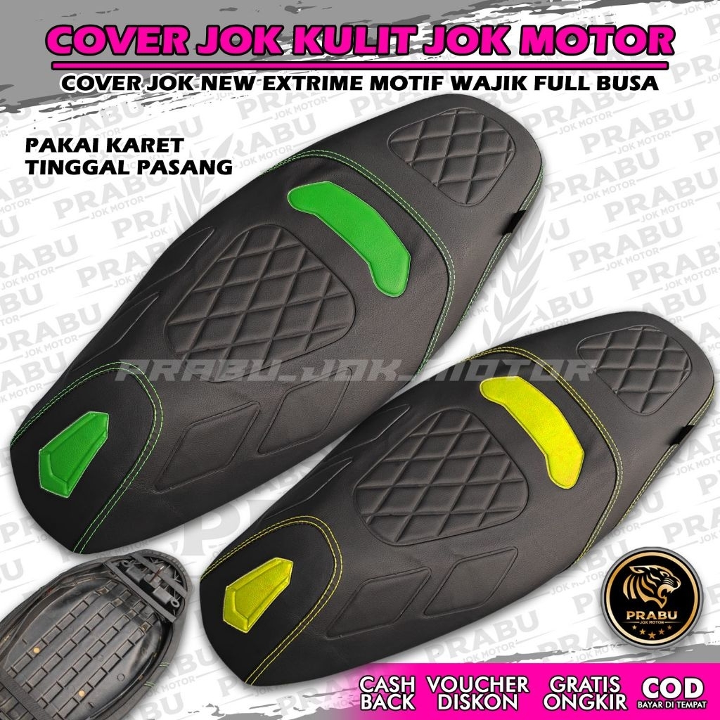 Jual (TINGGAL PASANG) Cover Jok Motor MOTIF WAJIK EXTREME FULL BUSA ...