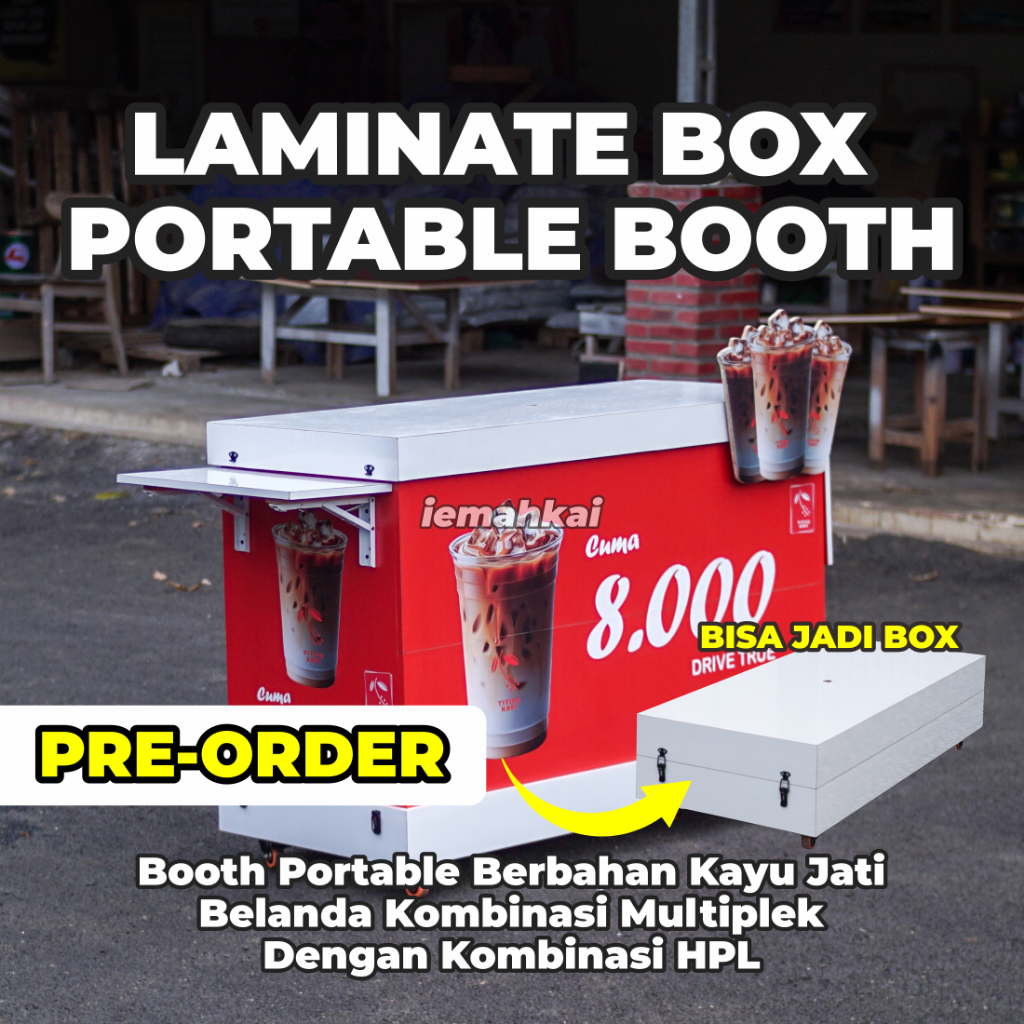 Jual [PRE-ORDER] LAMINATE BOX - Portable Booth Bisa Dilipat Jadi Box ...