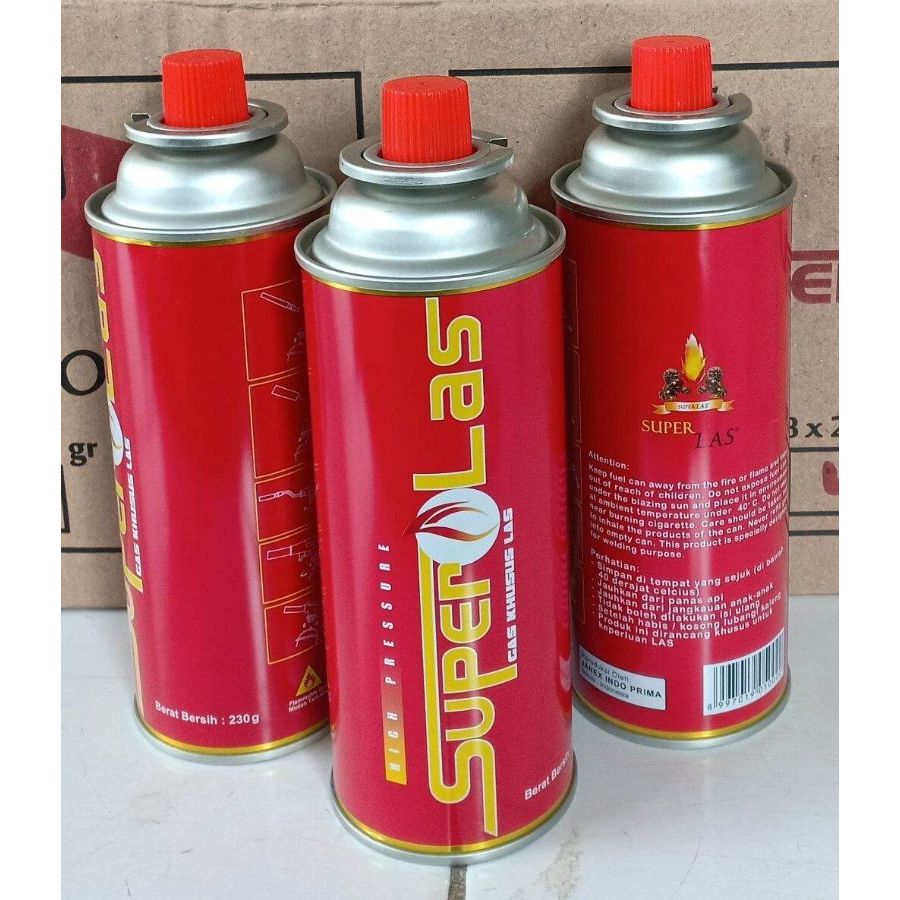 Jual Gas Kaleng Portable Merk Super Las/Gas Kaleng Kompor Portable/ Gas ...