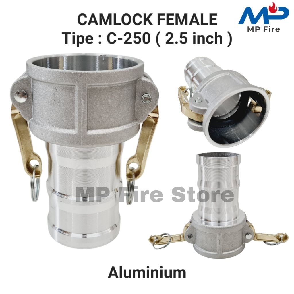 Jual COUPLING FEMALE CAMLOCK ALUMINIUM TYPE C250 2 inch C 250 x HOSE ...