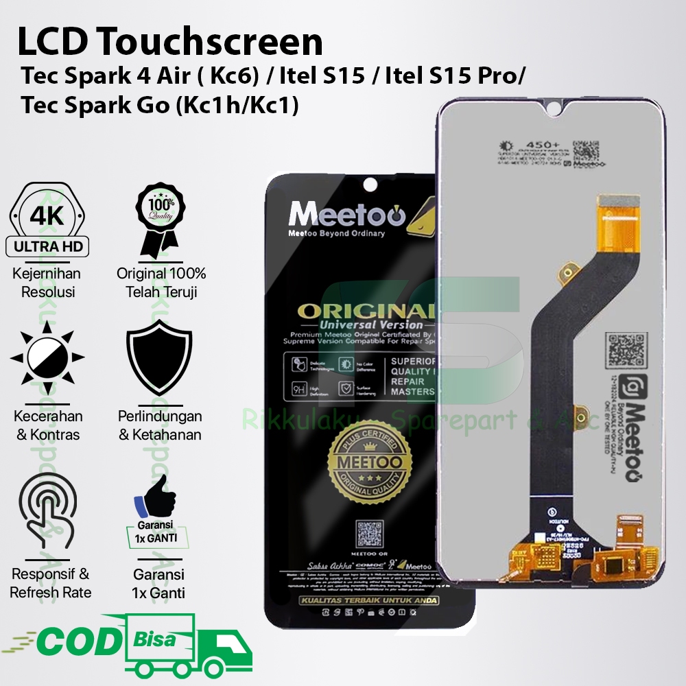 Jual LCD Touchscreen Tecno Spark 4 Air (KC6) / Spark Go (2019) (KC1H ...