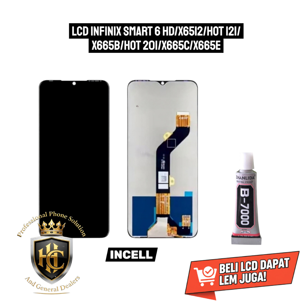 Jual LCD Incell for Infinix Smart 6 (X6512) FULLSET TOUCHSCREEN ...