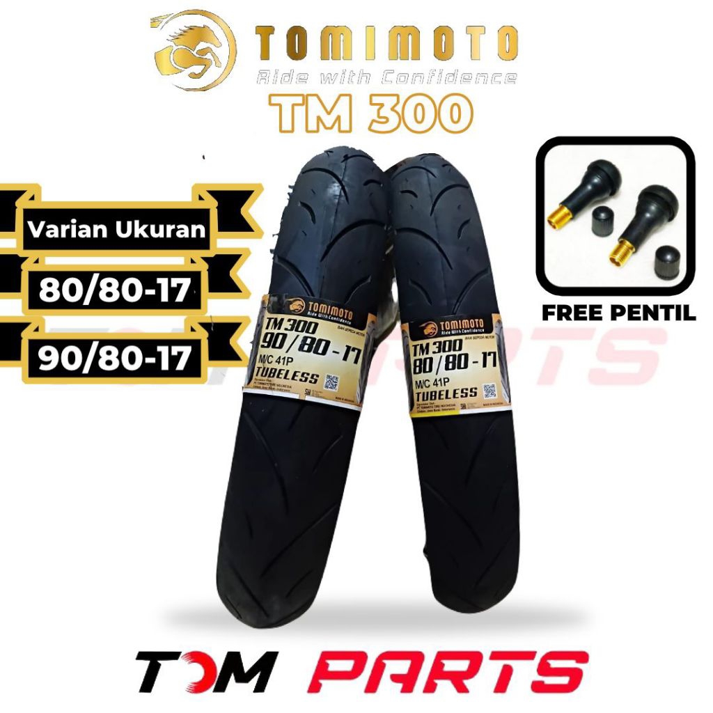 Jual ban tomimoto tm300 ukuran 80/80 17 90/80 17 untuk motor bebek ...