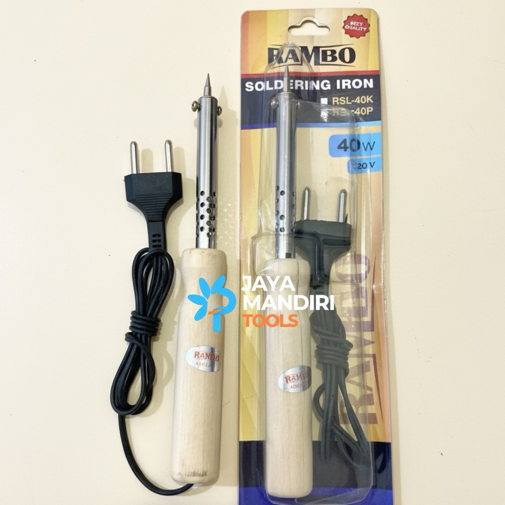 Jual Solder Gagang Kayu / Solderan Listrik / Solder Listrik 40 Watt ...