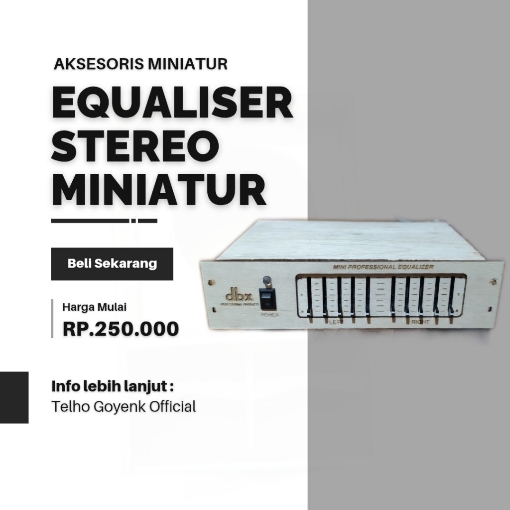 Jual Equalizer Miniatur 10 Channel Stereo 12V – Audio Mini Panggung ...