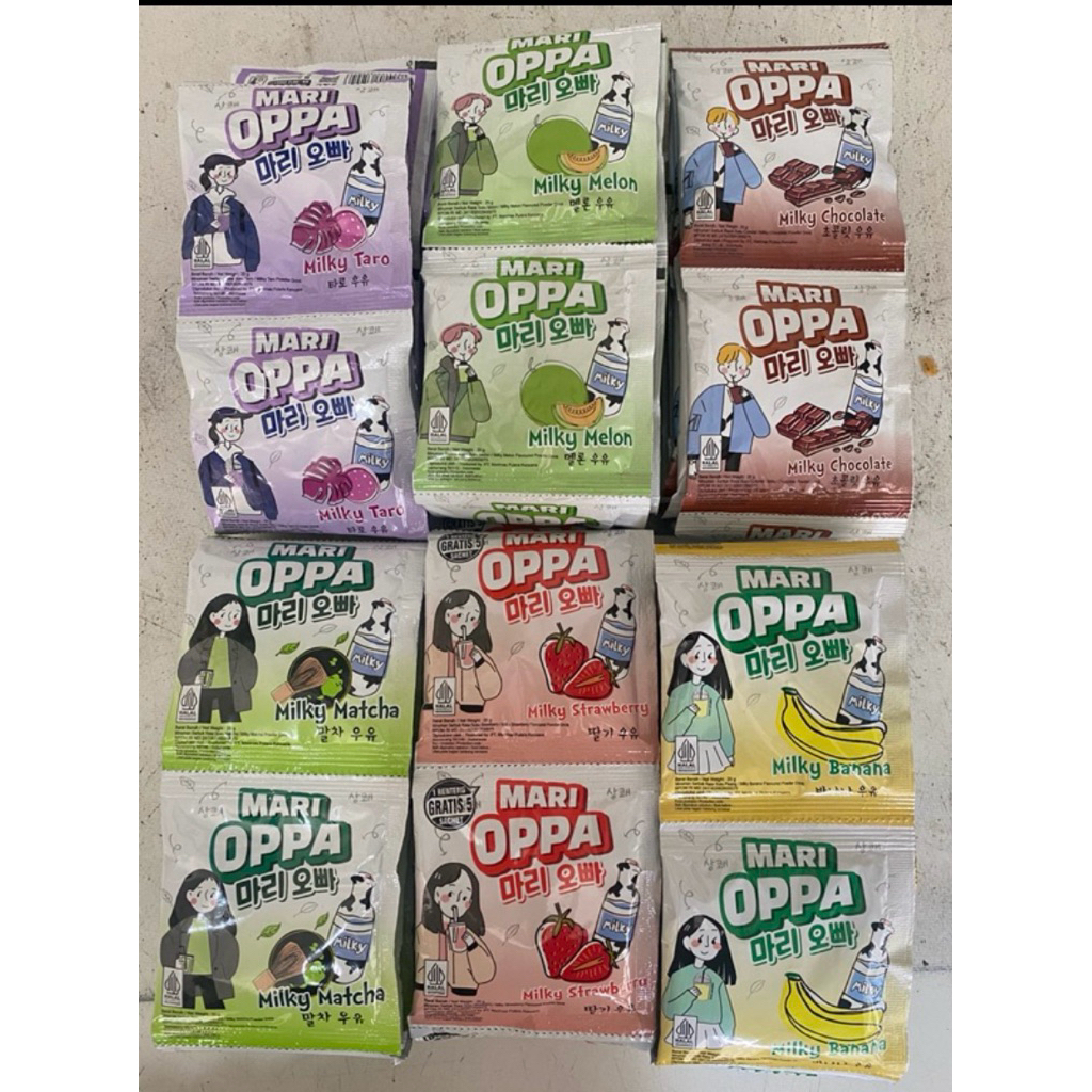 Jual MariOPPA Minuman Sachet 1 Renceng /12pcs All Variant Susu Drink ...