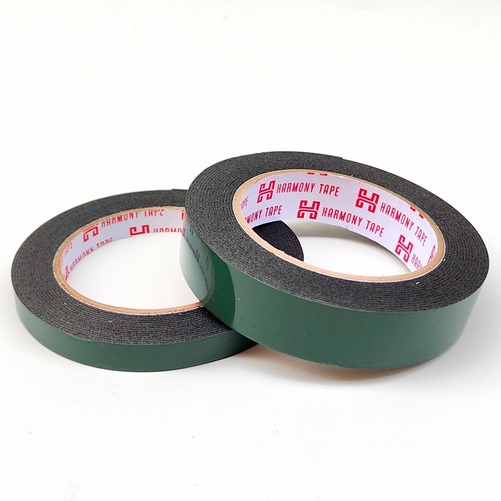 Jual Harmony Double Foam Tape Hijau 12mm 24mm dan 48mm - Double Sided ...