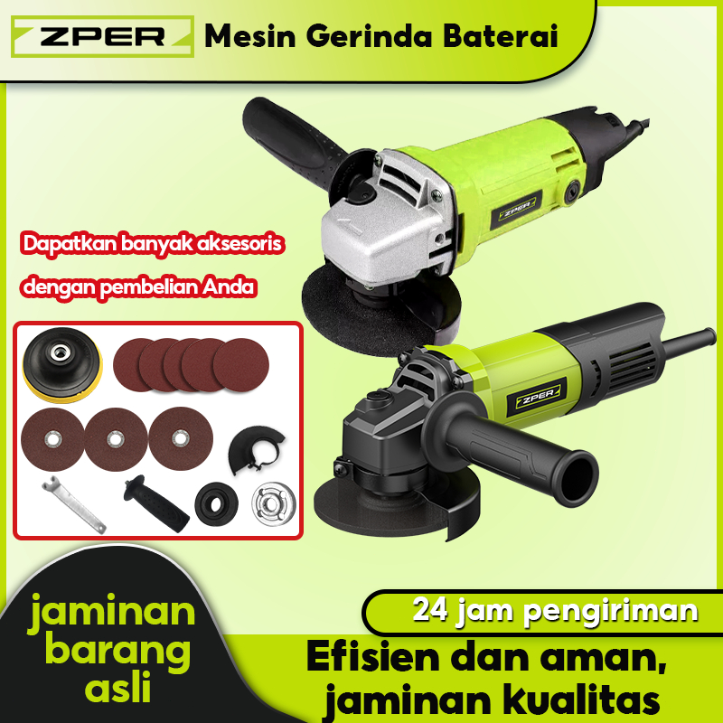 Jual ZPER Mesin Gerinda Angle Grinder Tangan 1200W Listrik Angle grenda ...