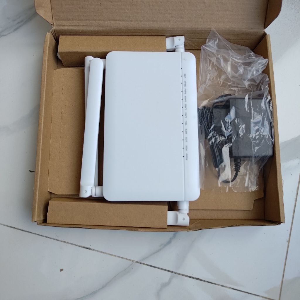 Jual premium ont zte f670l v9 gpon full omci 4 antena baru box dualband ...