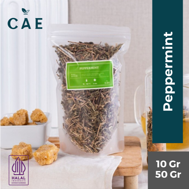 Jual Dried Peppermint Tea Leaves Daun Teh Leaf Kering Mint Tisane 10 Gr ...