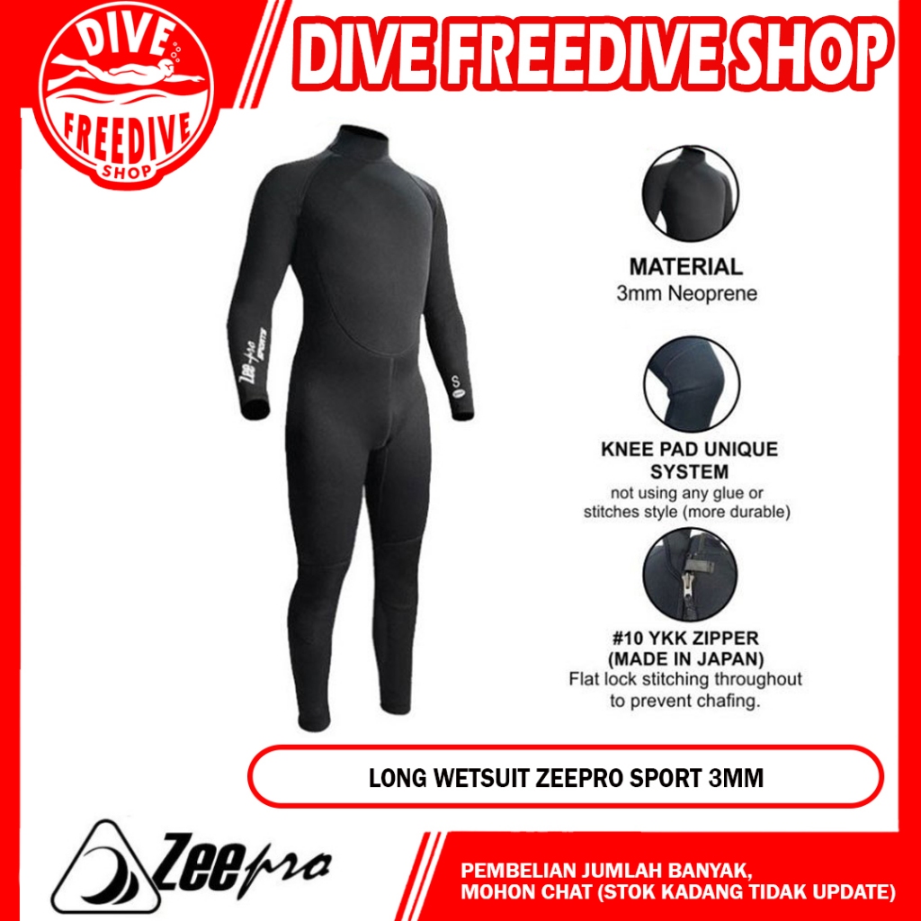 Jual Long Wetsuit Zeepro Sport Sports Neoprene 3mm Baju Selam Panjang ...