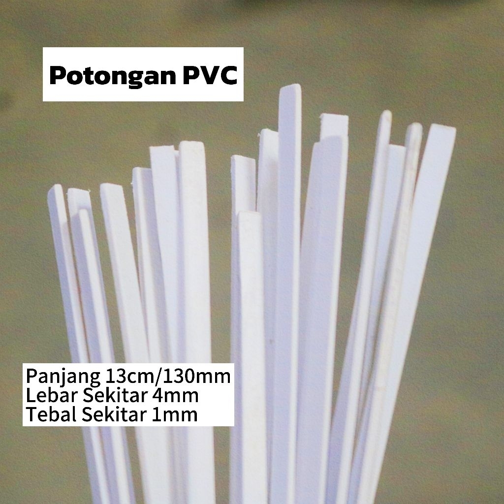Jual PVC Lembaran Potongan Pipa Paralon / PVC Ukuran 4mm × 130mm tebal ...