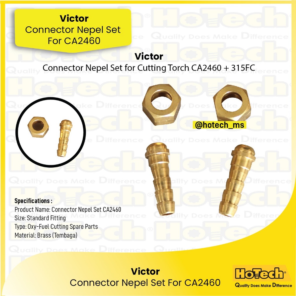 Jual Victor Connector Nepel Set Cutting Torch CA 2460 + Handle 315 FC ...