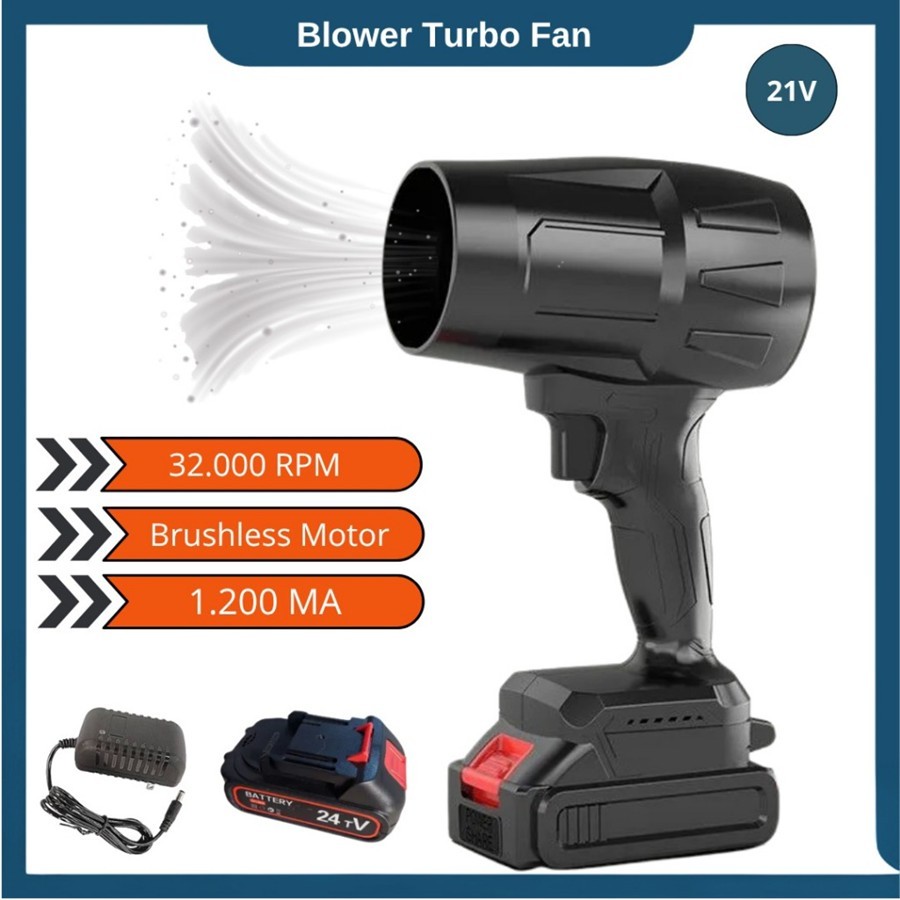 Jual Blower Turbo Portable Blower Mini Angin Jet Fan Cordless Turbo ...
