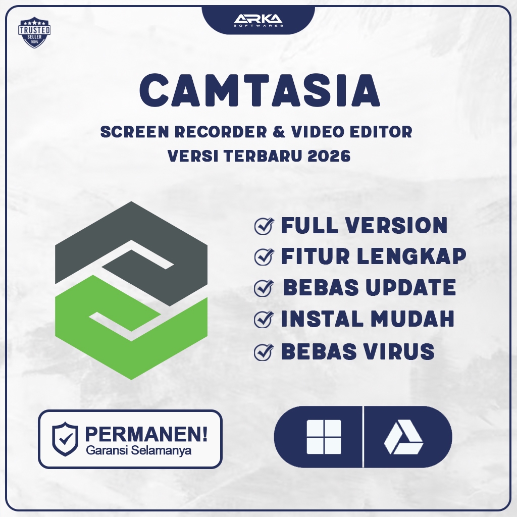Jual Techsmith Camtasia 2025 Full Version Original Lifetime + Panduan ...