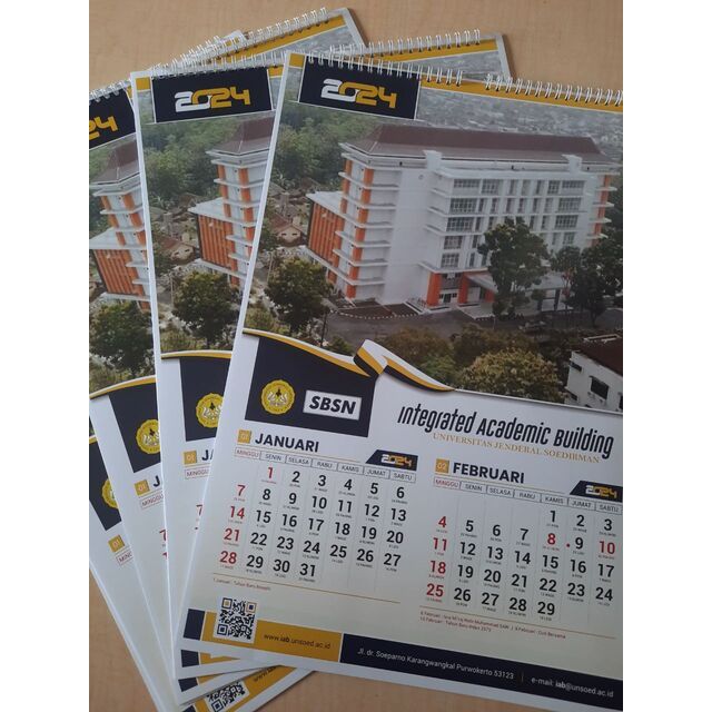 Jual Cetak Kalender Dinding 2026 bahan kertas LINEN - 7 lembar - Spiral ...