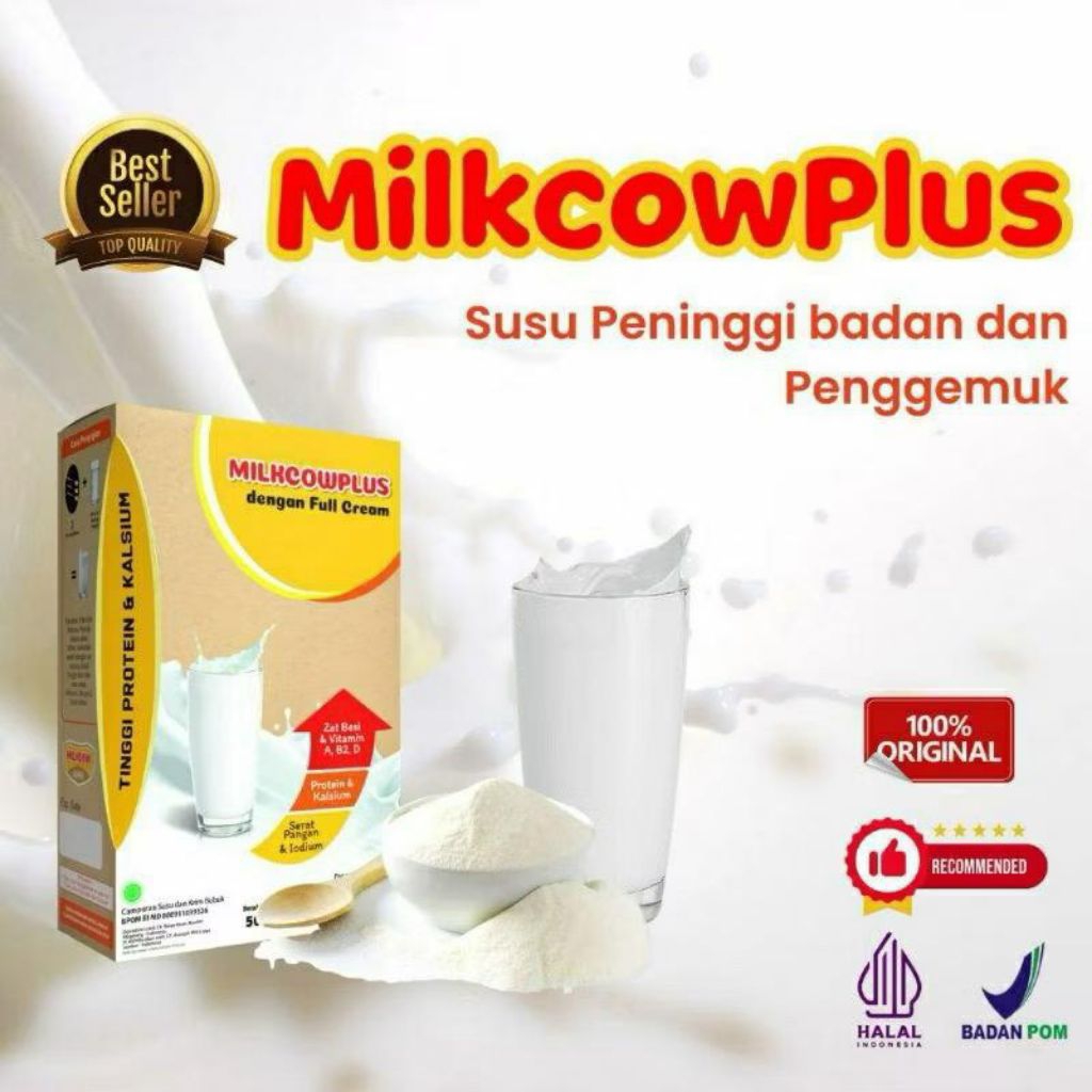 Jual Milkcow, susu sapi bubuk 500gram, susu sapi tinggi kalori ...