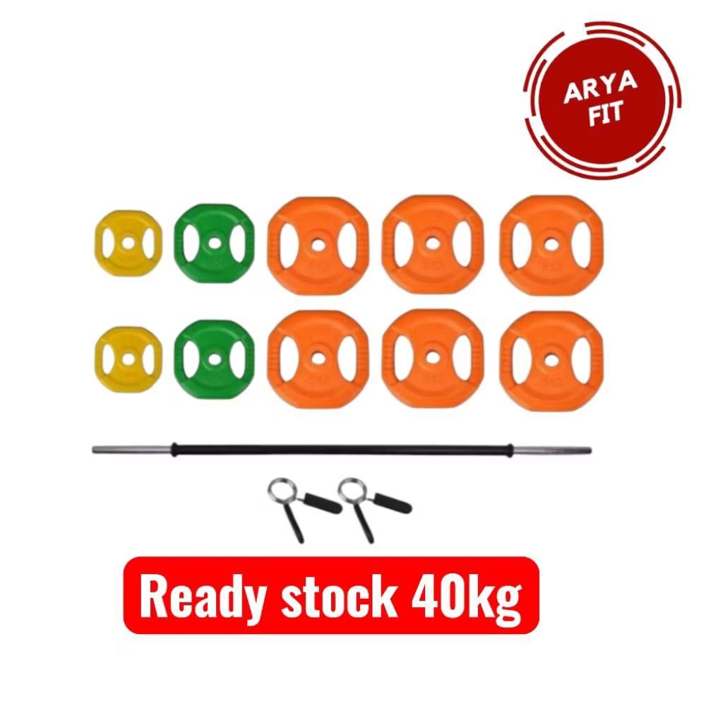 Jual Studio barbell set 40kg | Shopee Indonesia