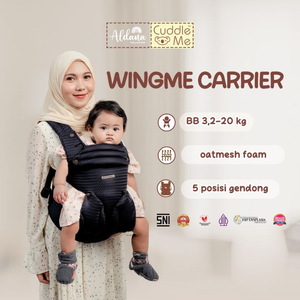 Jual Gendongan Bayi CUDDLE ME WINGME Carrier Gendongan Depan Newborn ...