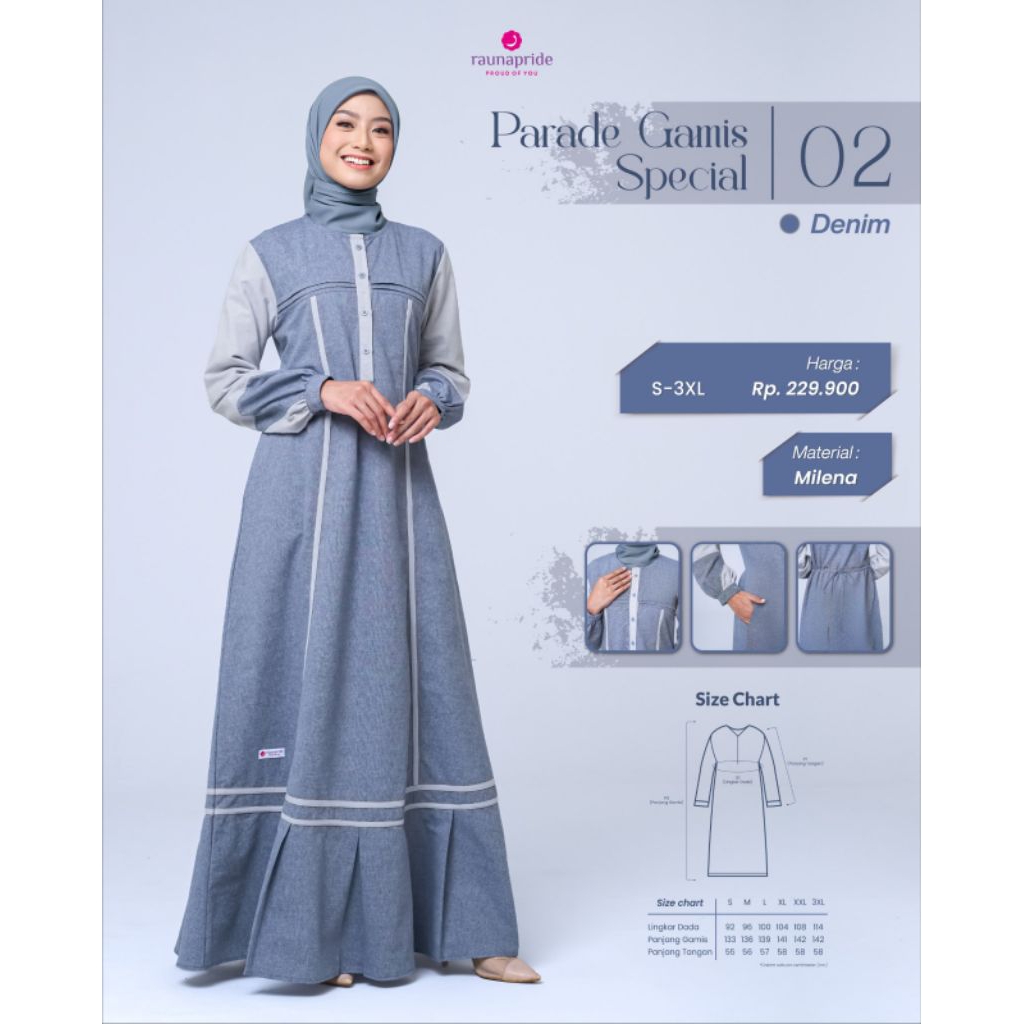 Jual GAMIS RAUNA PGS 02, PARADE GAMIS SPESIAL 02 RAUNA | Shopee Indonesia