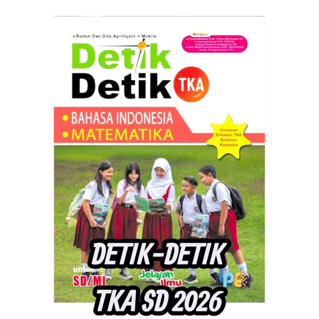 Jual BUKU DETIK DETIK TKA BAHASA INDONESIA MATEMATIKA UNTUK SD/MI 2026 ...