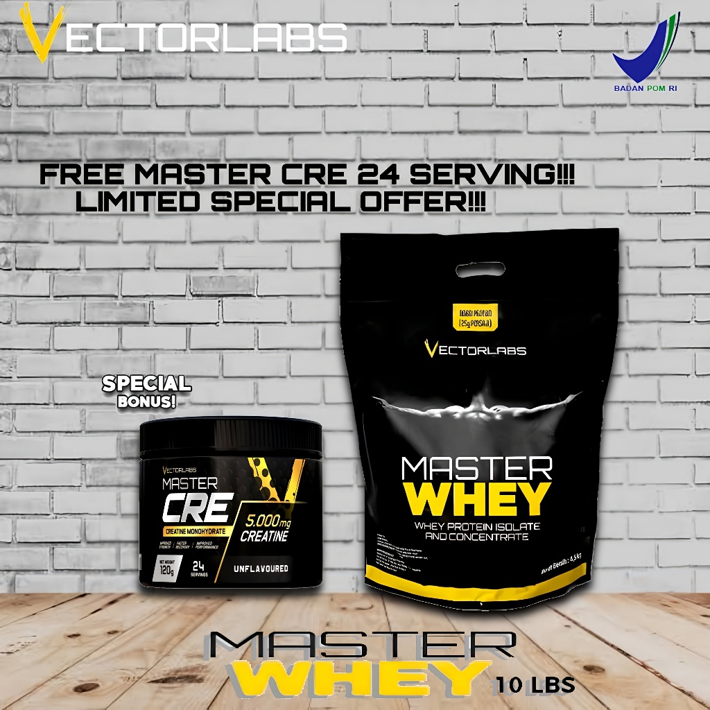 Jual Vectorlabs Master Whey Protein 10 lbs Suplemen Fitness Whey ...