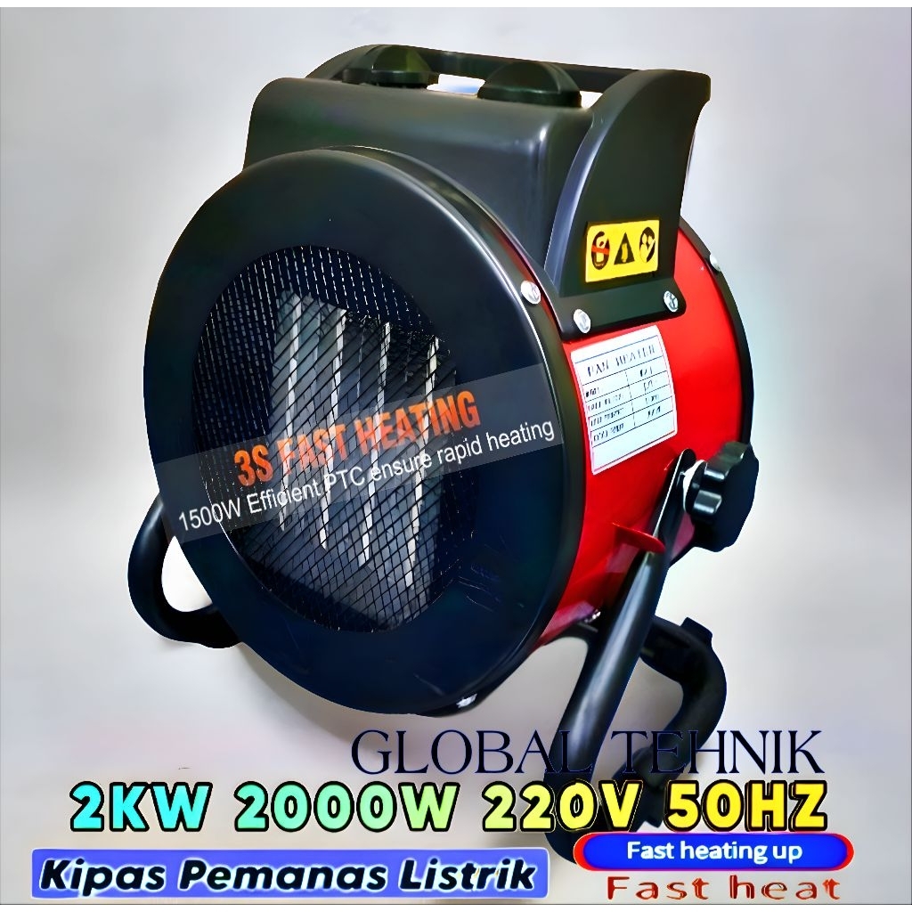 Jual Blower Pemanas Ruangan 2Kw 220V Kipas Pemanas Udara Portable 2000W ...
