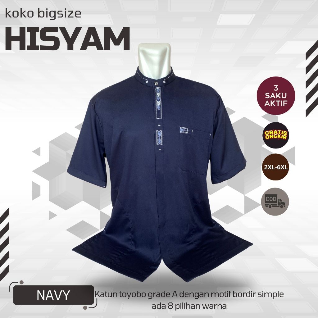 Jual Baju Koko Jumbo Pria Size XXL XXXL XXXXL XXXXXL XXXXXXL 2XL 3XL ...