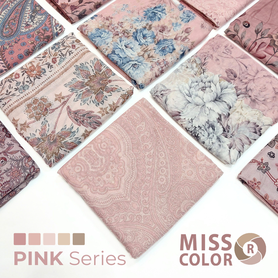 Jual PINK Series - Miss Color Premium Voal Scarf - Segi empat 120x120 ...