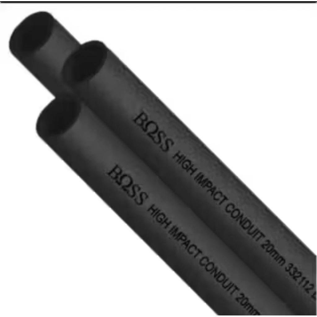 Jual Pipa Conduit Merk Boss ukuran 20mm Warna Hitam Panjang 3m | Shopee ...