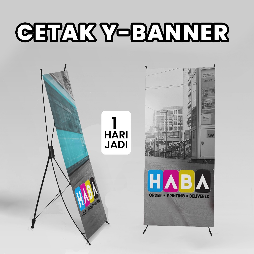 Jual Y Banner Standing Banner 60 x 160cm | Shopee Indonesia