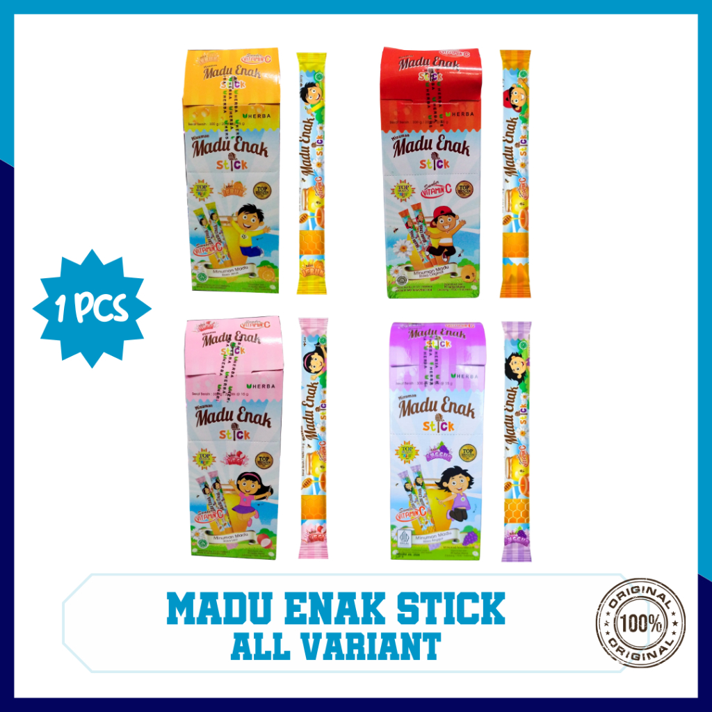 Jual MADU ENAK HERBA STICK 1 STICK 15 GRAM ALL VARIANT | Shopee Indonesia