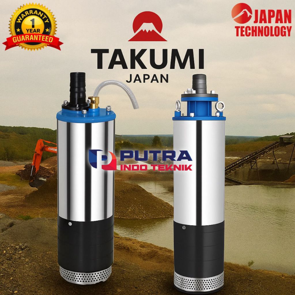 Jual Pompa Celup Tambang Emas TAKUMI JAPAN QXN 10/4-4 Submersible Pump ...
